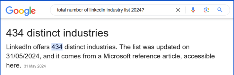 Everything About the LinkedIn Industry List 2024
